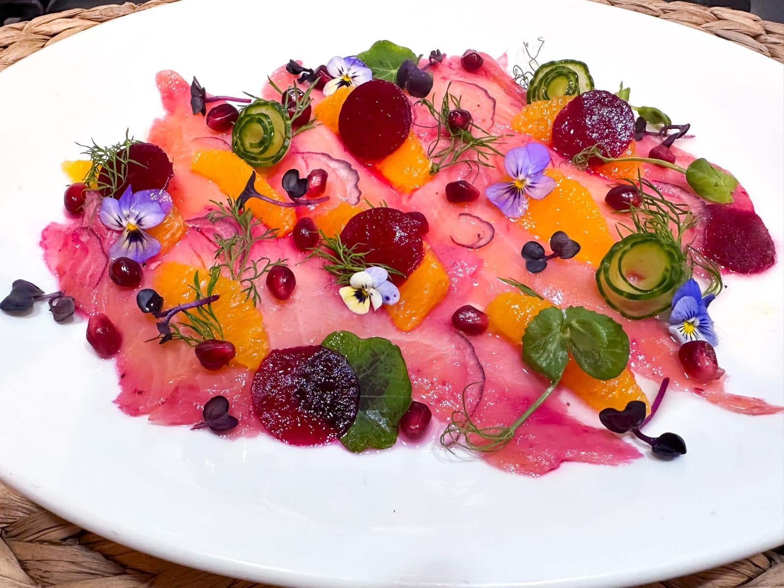 Beetroot Smoked Salmon Ceviche - Jessica's Journal